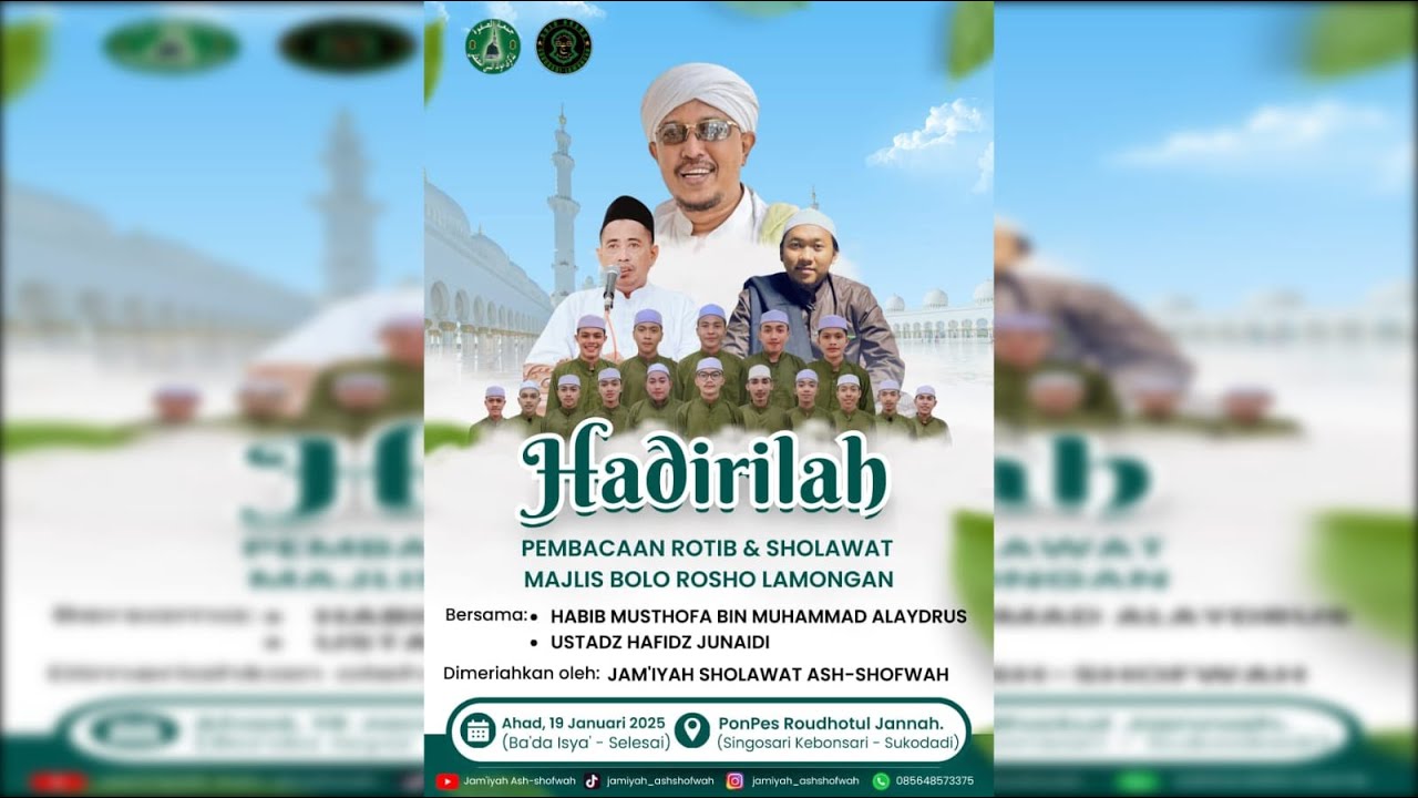 🔴 (MAJELIS BOLO ROSHO LAMONGAN) BERSAMA HABIB MUSTOFA BIN MUHAMMAD AL ...