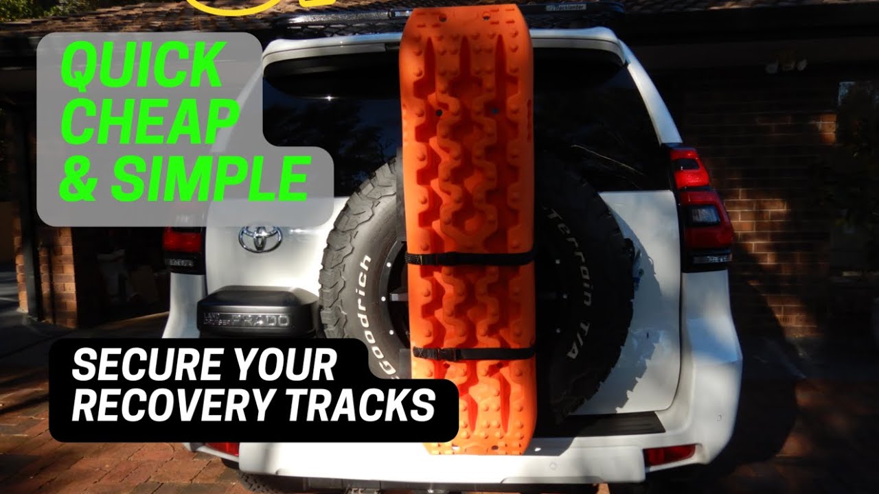 Secure your recovery tracks to the rear tyre - cheap & simple - YouTube