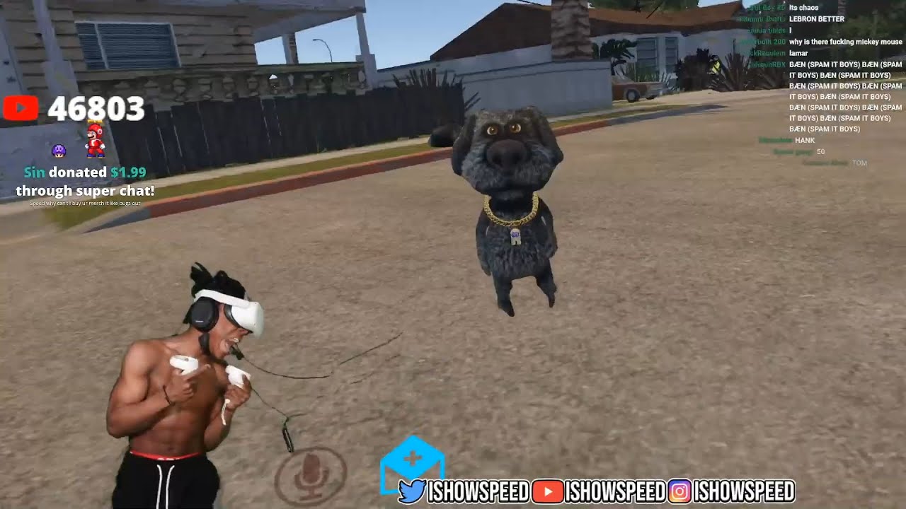 IShowSpeed meets Black Talking Ben in VR😂 - YouTube