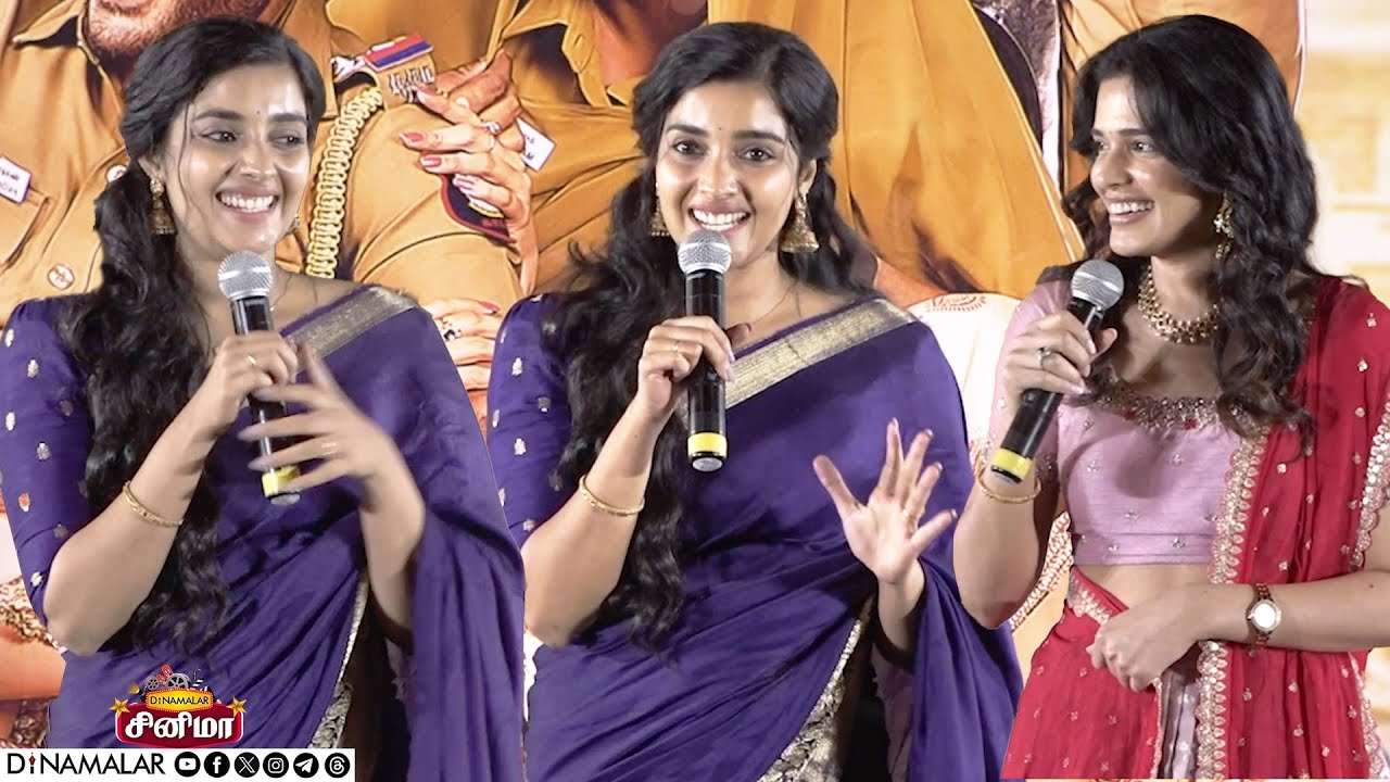 Pujita Ponnada ,Harsitha Bandlamuri Speech Desingu Raja 2 Audio Launch ...