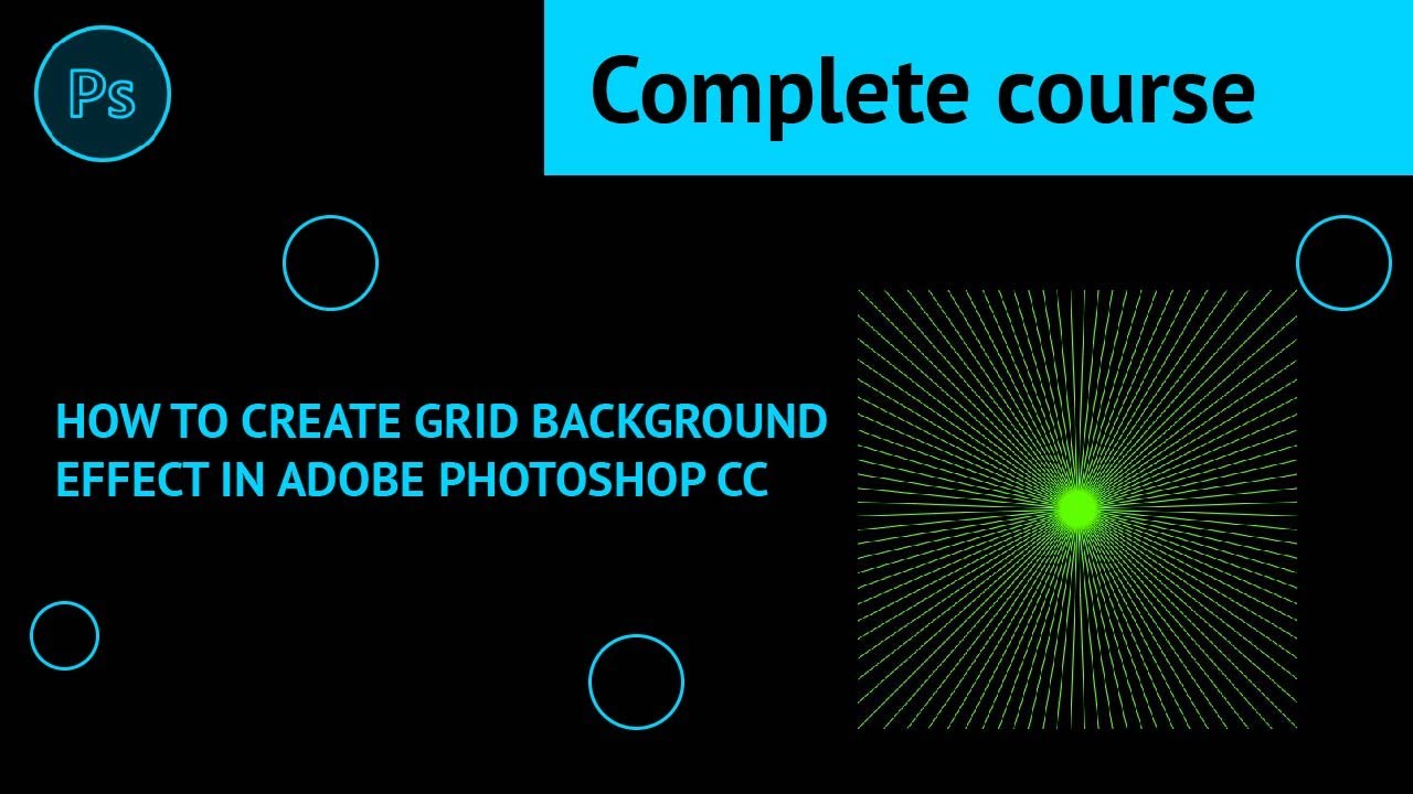 How to Create Simple Grid Background in Adobe Photoshop CC - YouTube