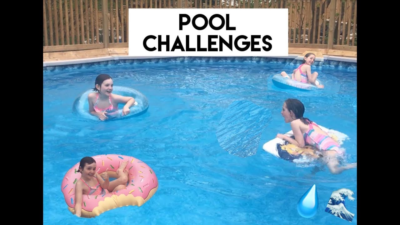 POOL CHALLENGES & PLAYING GAMES & THE POOL IS LAVA! } CHOCOLATE CHIPPY ...