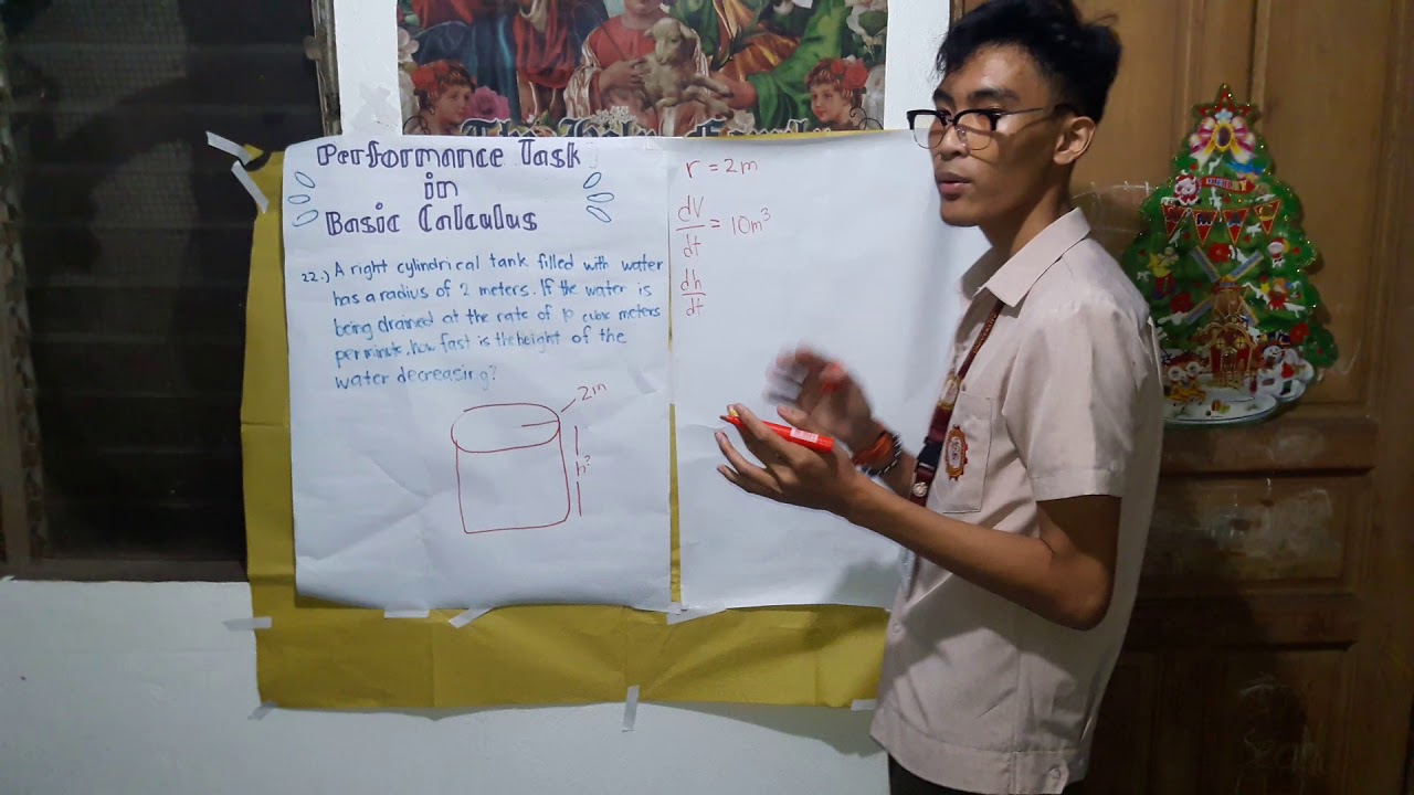 Performance Task in Basic Calculus (number 22) - YouTube