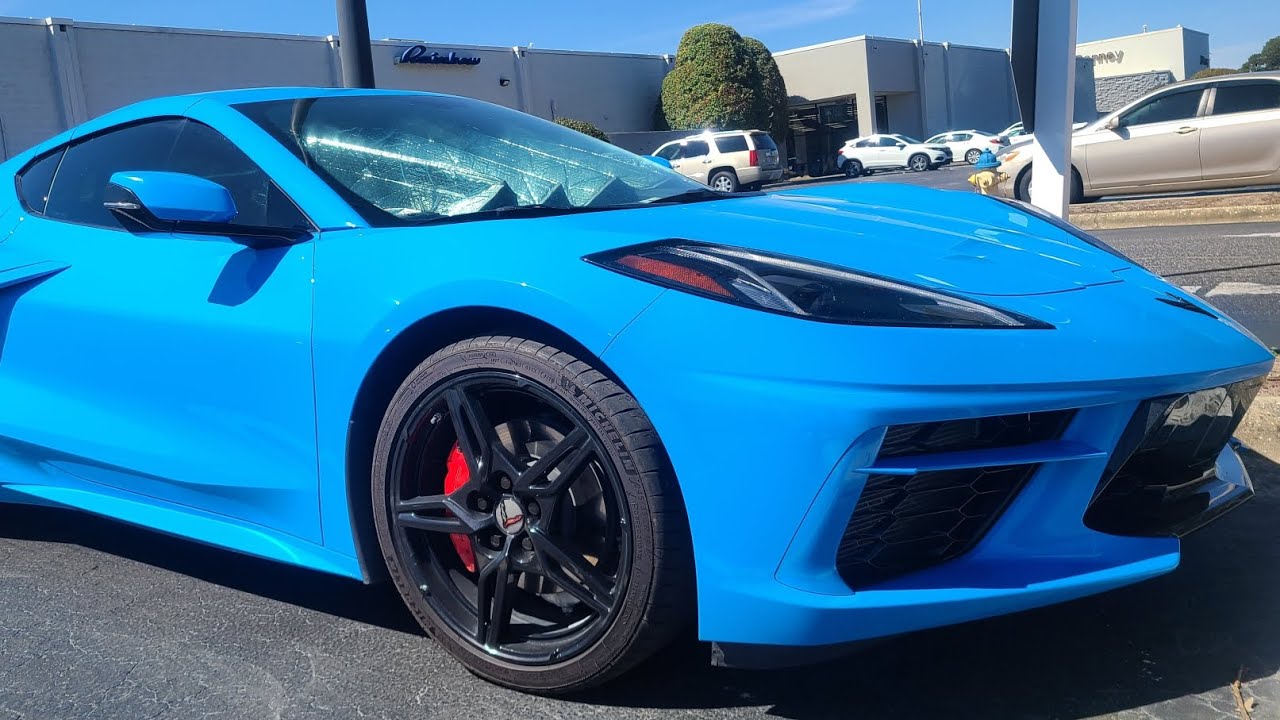 Rapid Blue C8 Corvette stingray .😍 - YouTube