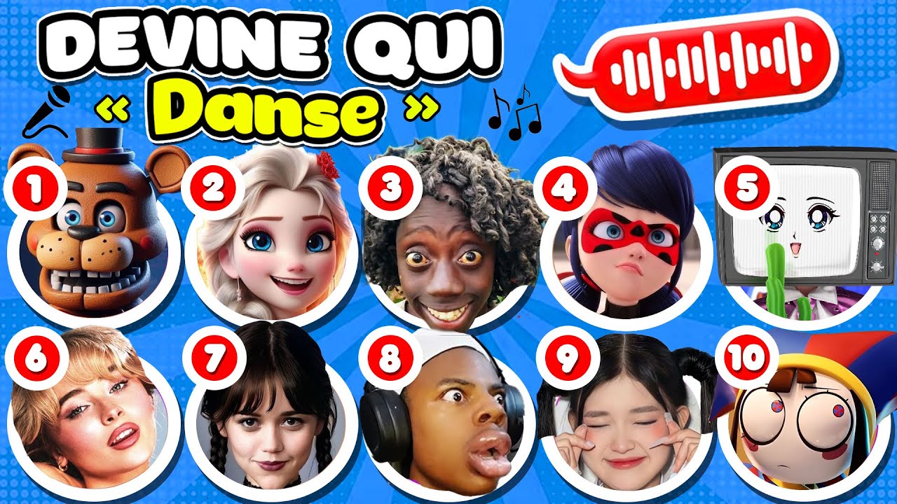 Devine Qui Danse 💃 Devine MeMe | Mercredi, Elsa, Lady Bug, Taylor Swift ...