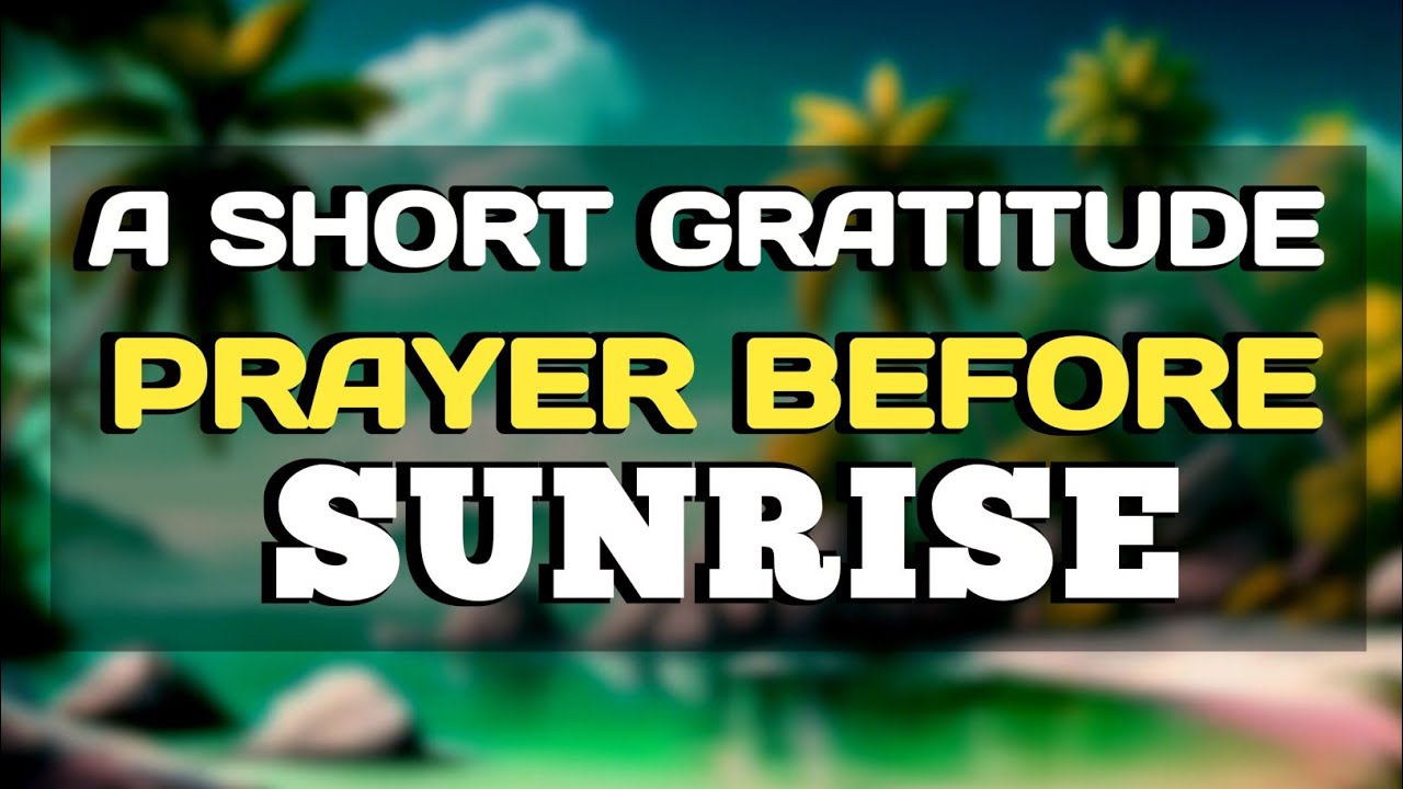 A Short Prayer Gratitude ANSWERED PRAYERS. - YouTube