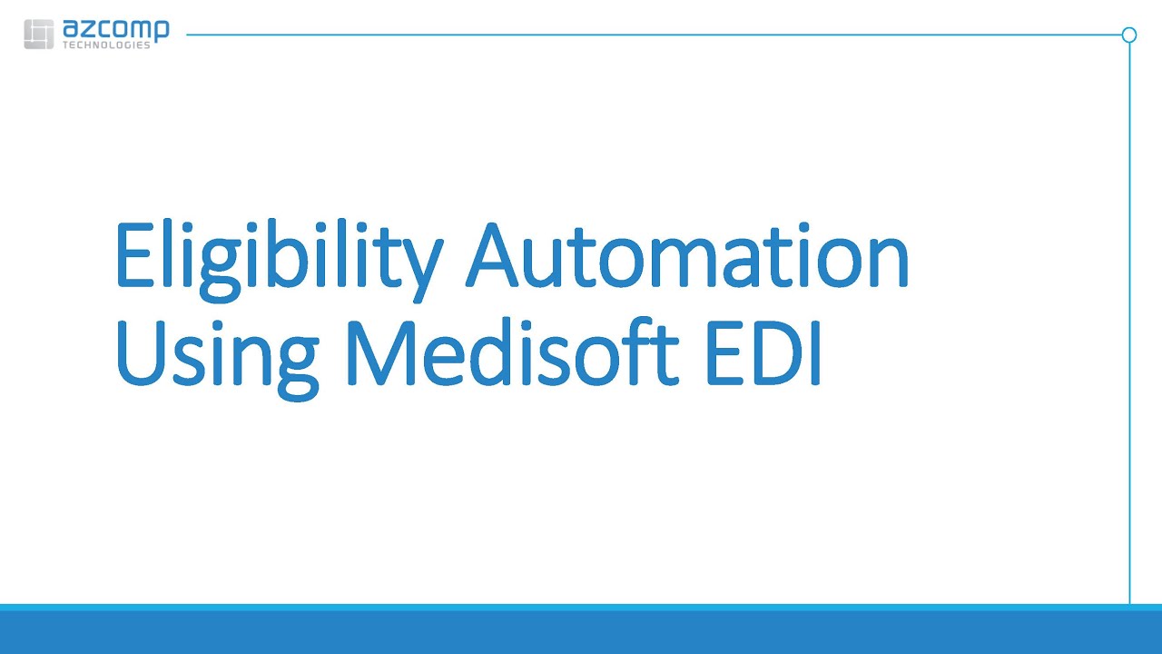 Automate Patient Eligibility Verification in Medisoft with eMEDIX - YouTube