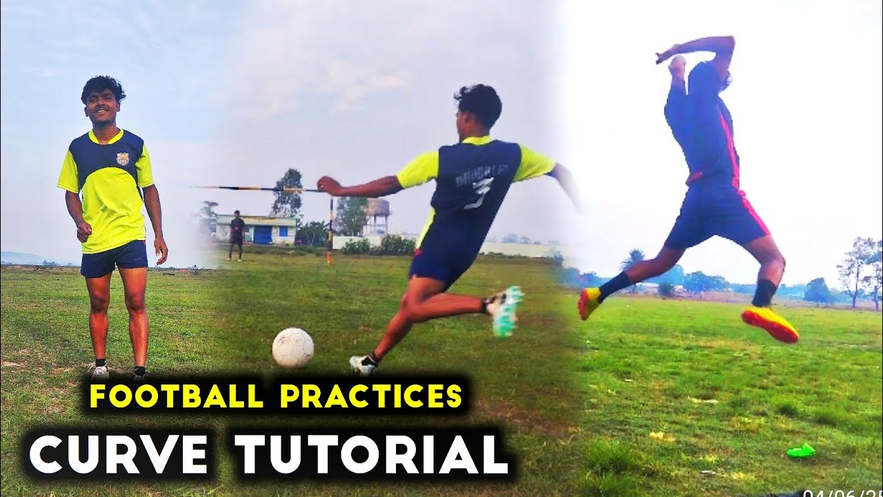 Football curve shots practice // Lefty shots mostly improve the ...