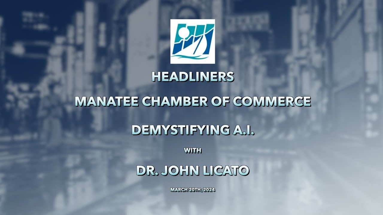 Headliners Demystifying A I with John Licato March 20th, 2024 - YouTube