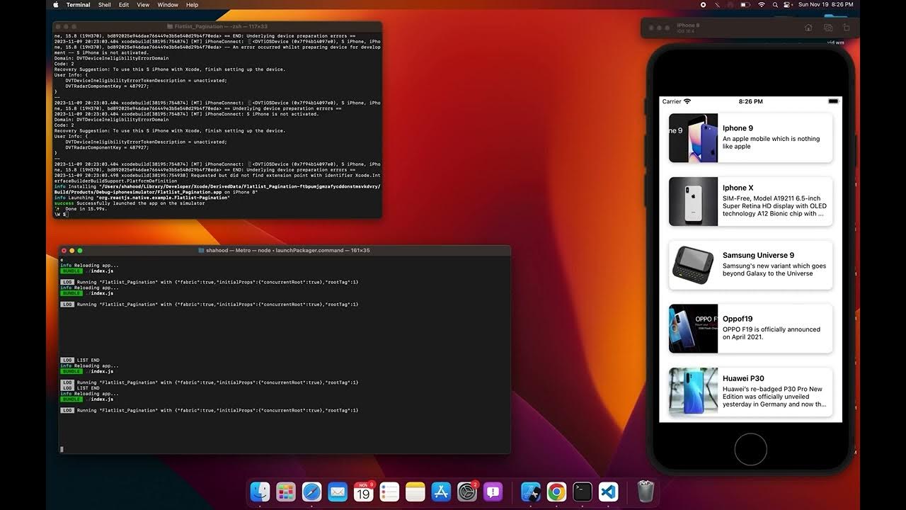 infinite scrolling list l FlatList pagination in react native #urdu - YouTube