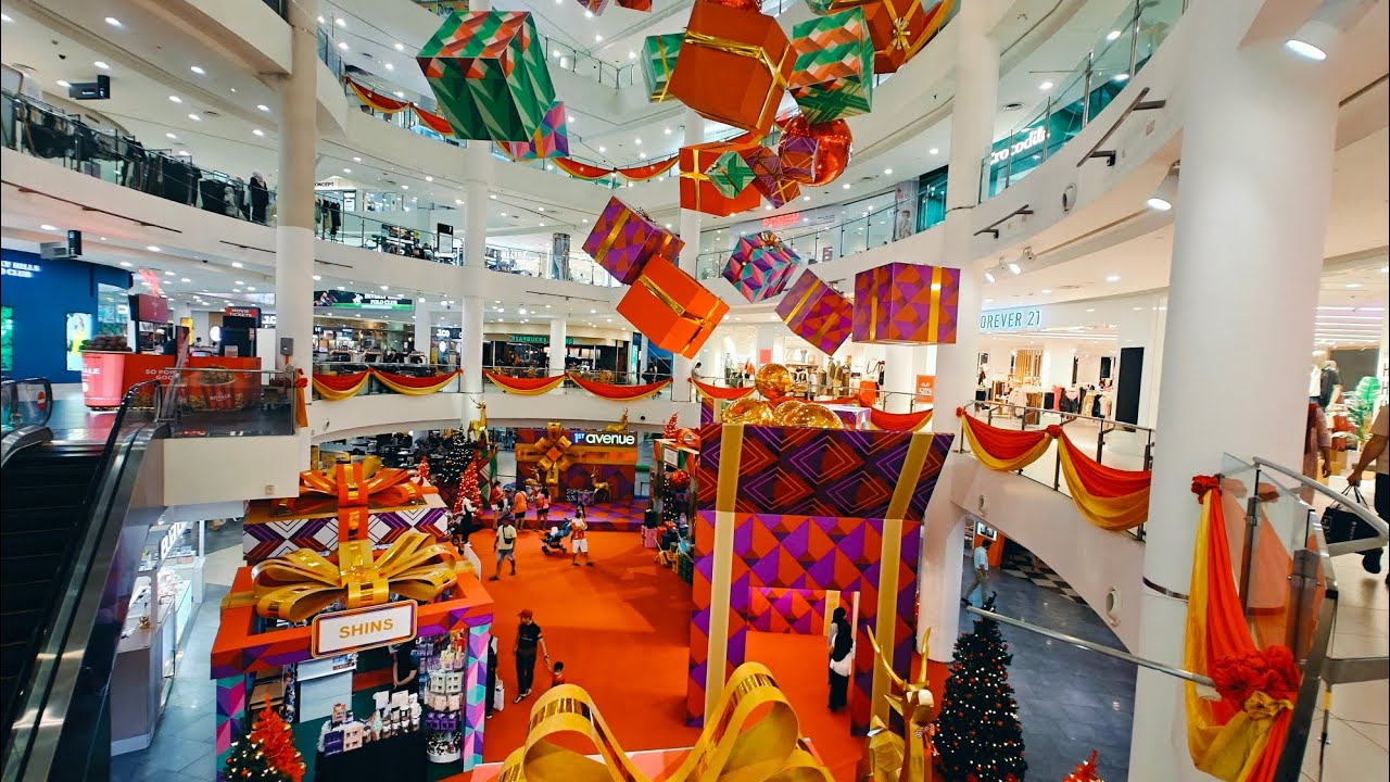 🇲🇾PENANG GEORGETOWN - 1ST AVENUE&PRANGIN MALL WALKING TOUR ON CHRISTMAS ...