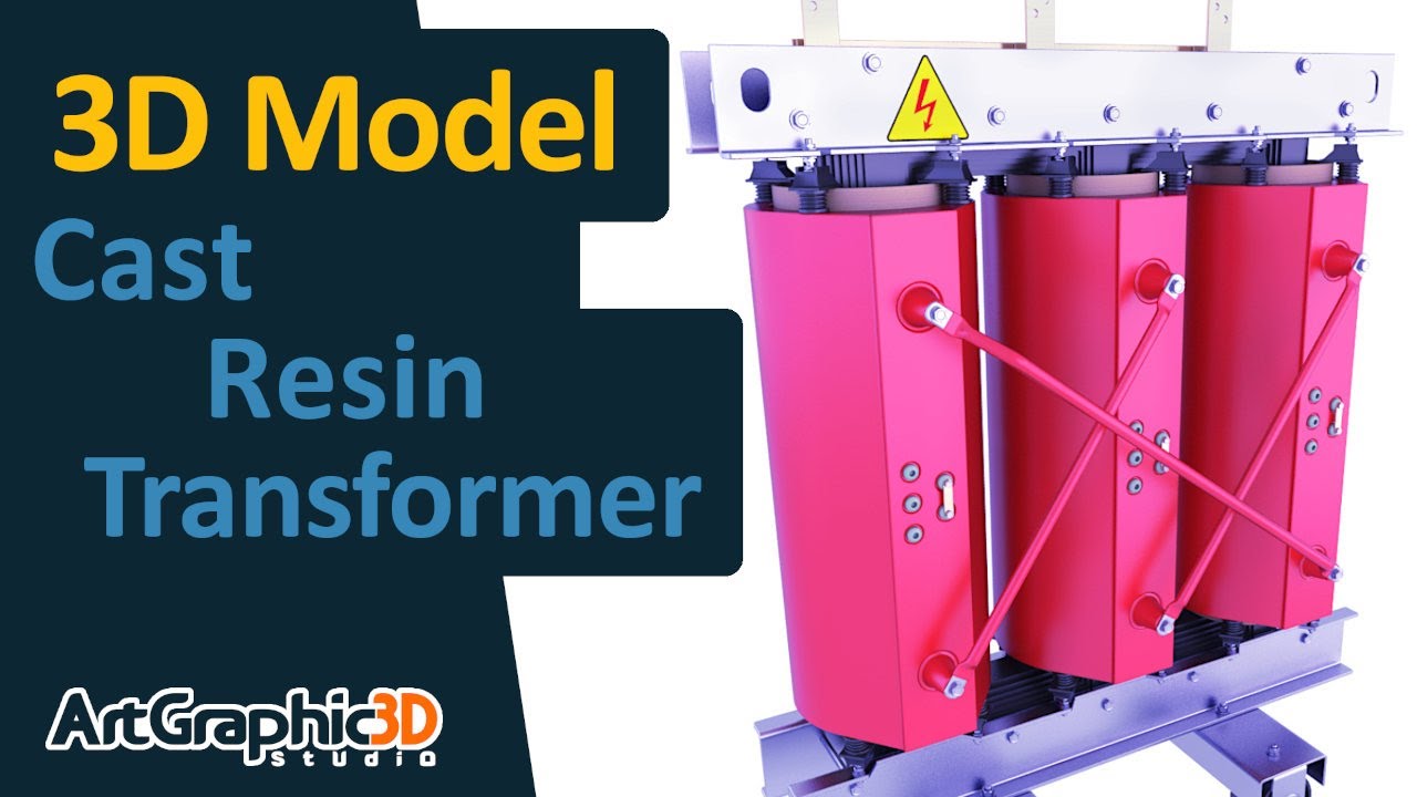 Professional Cast Resin Transformer 3D Model | 3D Blender - YouTube