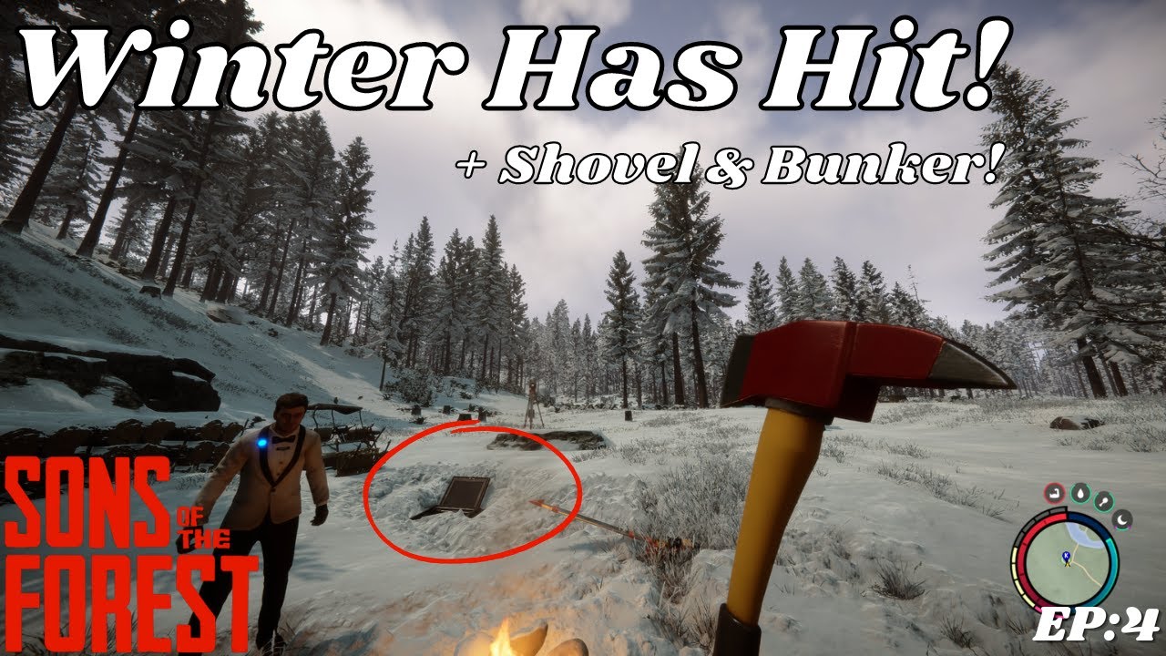 Shovel, Bunker & Winter! Sons Of The Forest: EP4 - YouTube