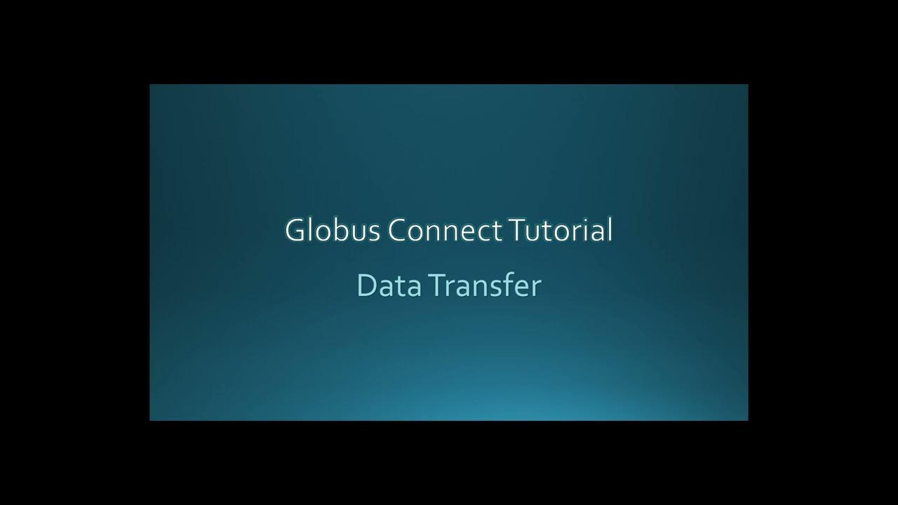 UWBC Globus data transfer tutorial - YouTube
