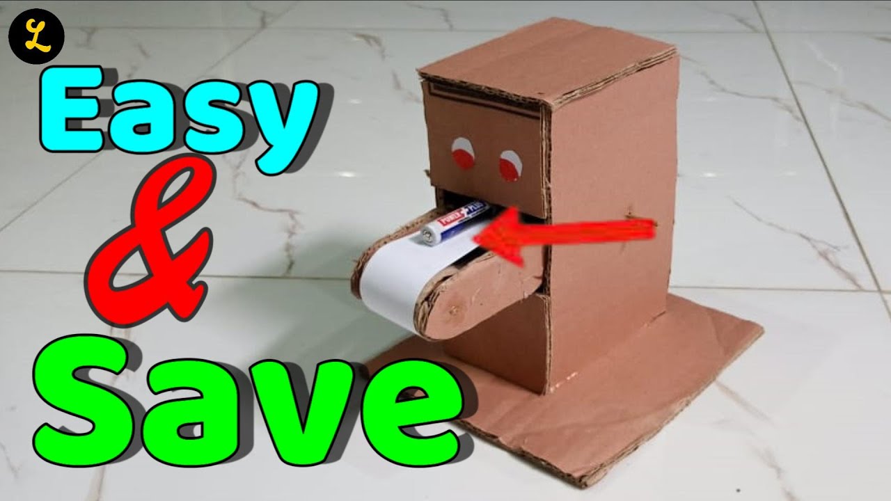 How to make Mini Bank at home | DIY Paper Toy | Simple and Easy Toy ...