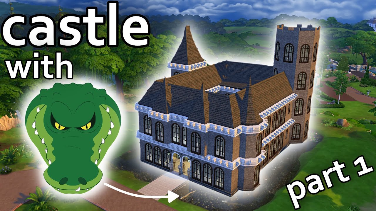 This castle is protected by ALLIGATORS | The Sims 4 - YouTube