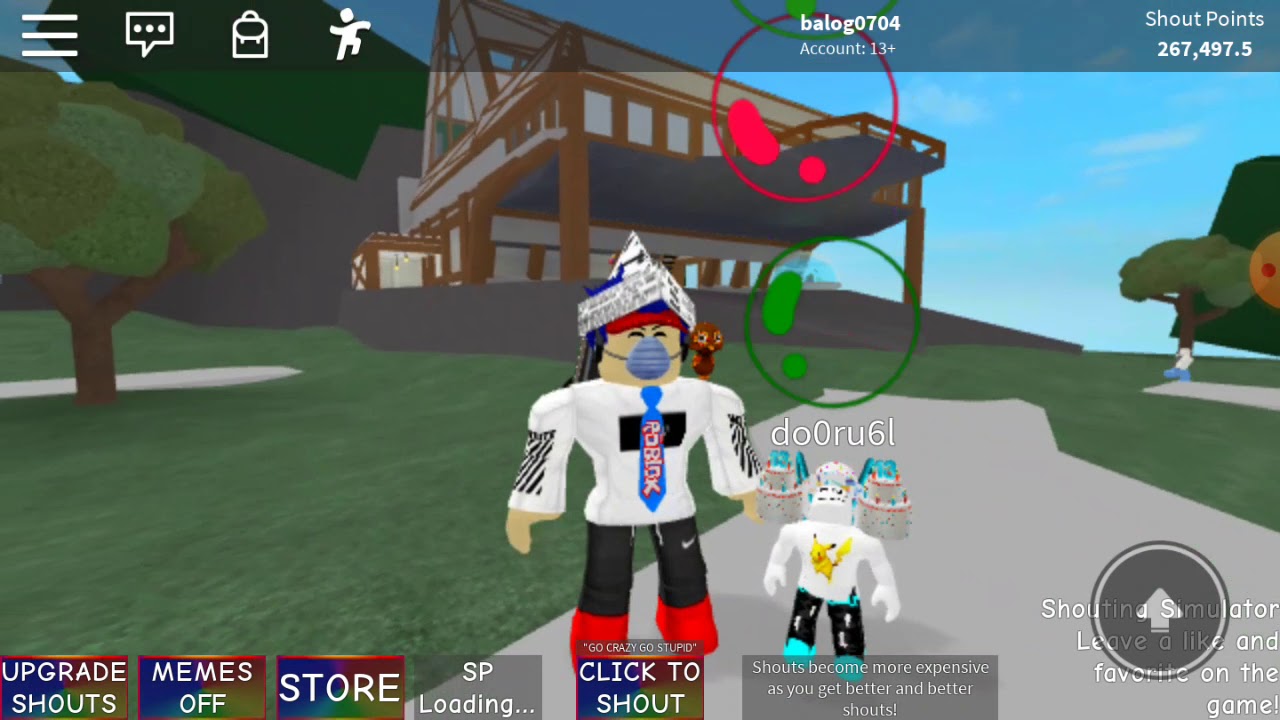 Shouting simulator on Roblox - YouTube