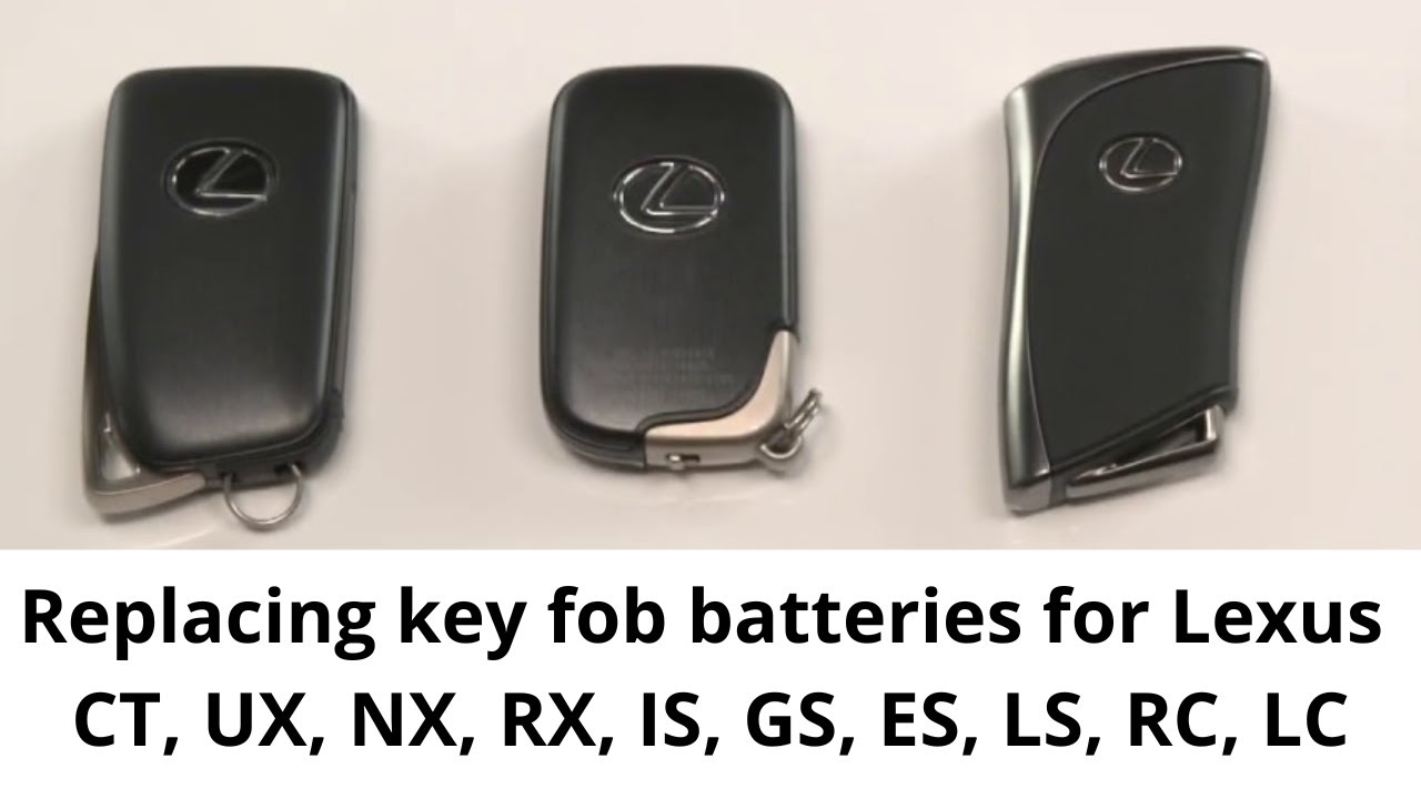 How-To Replace Smart Access Key Battery, Lexus CT, UX, NX, RX, IS, GS ...