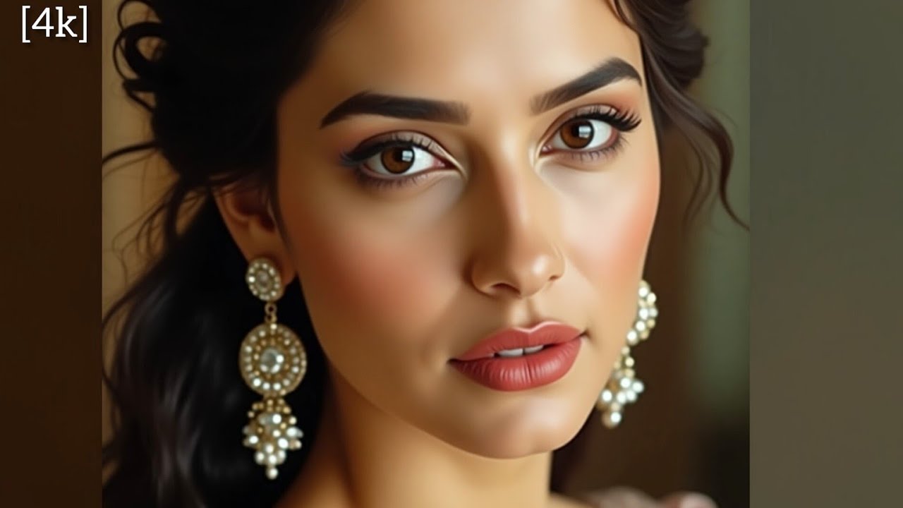 [4k] Real Indian Ai Lookbook Model - Vintage style dress - beautiful ...