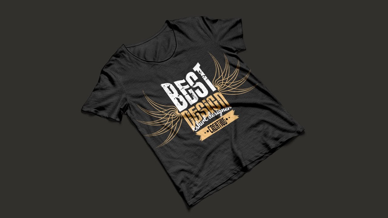 How to make a professional t shirt design | Adobe Illustrator cc - YouTube