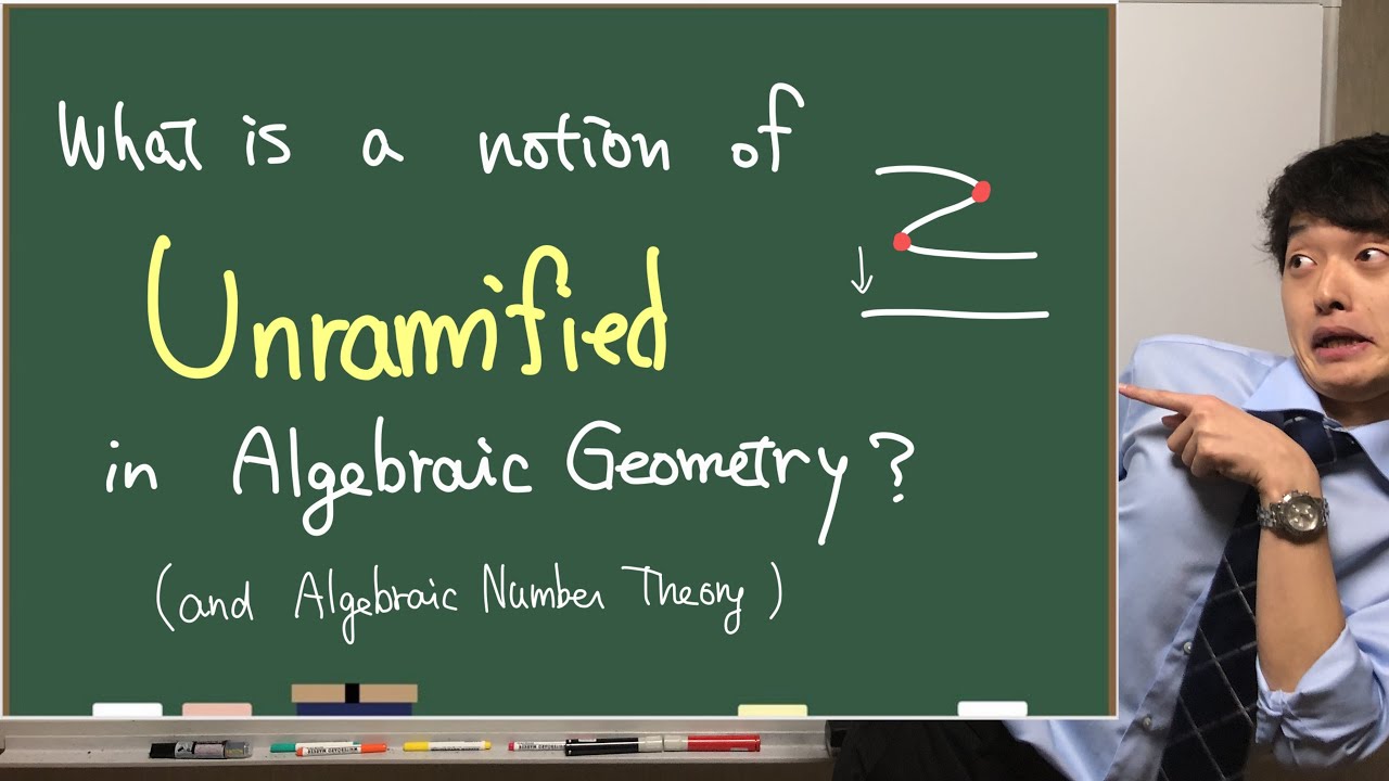 What is a notion of UNRAMIFIED in Algebraic Geometry (and Algebraic ...