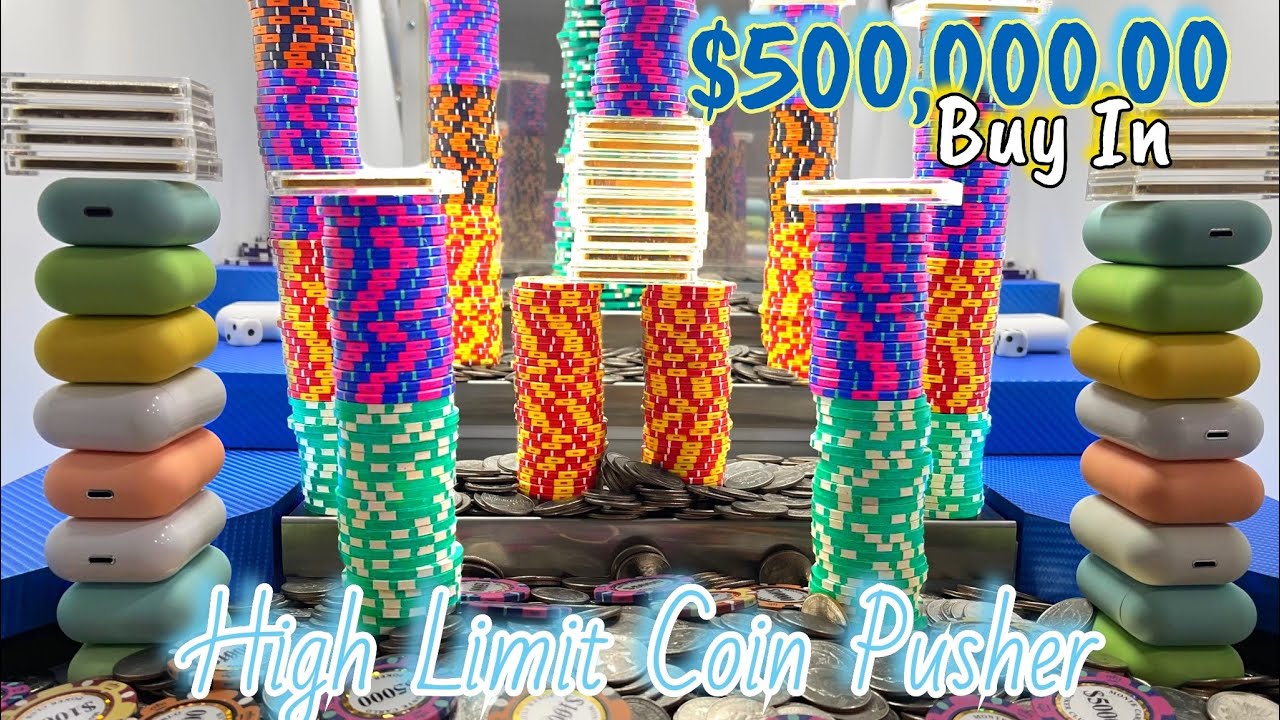$500,000.00 Buy In High Limit Coin Pusher - YouTube