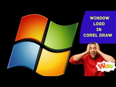 Window logo in Corel draw ||corel draw me window logo kaise banaye ...