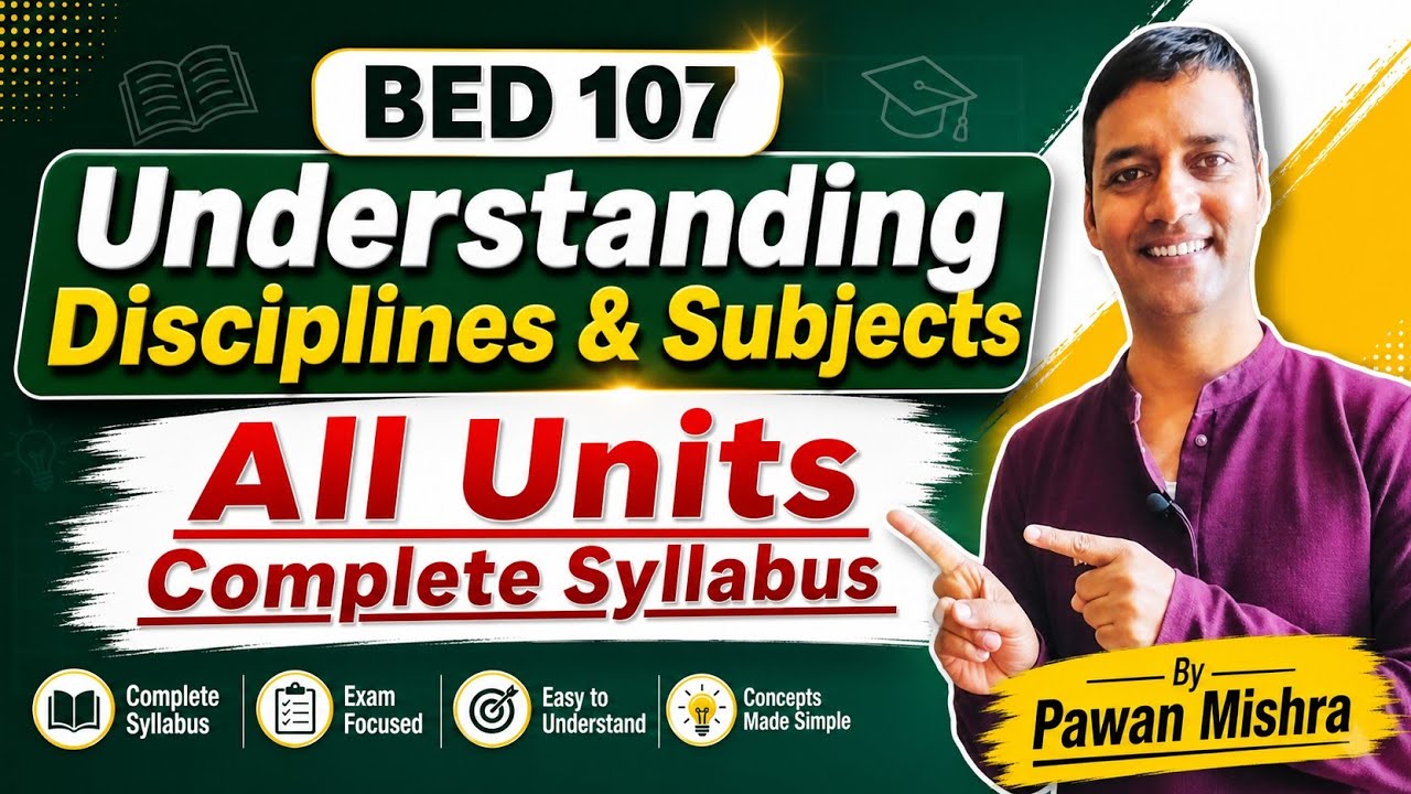 Understanding Disciplines and Subjects | All Unit | Complete Syllabus ...