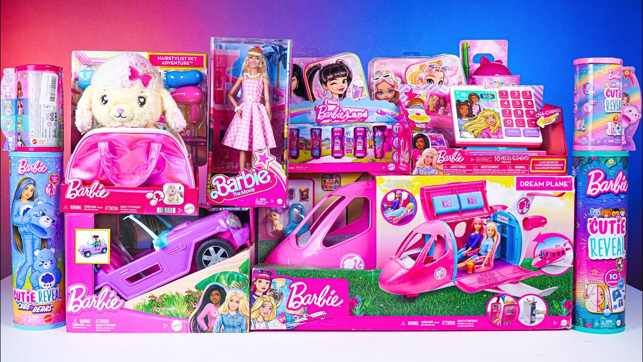 Disney Princess Toy Collection Unboxing | Barbie Cutie Reveal Slumber ...