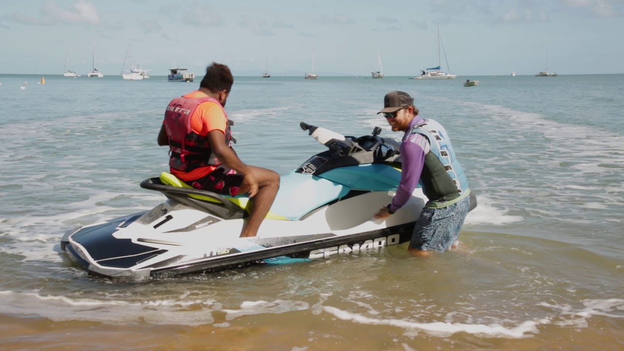 Ian Zaro with Andrew's Jetski (Horseshoe Bay) - YouTube