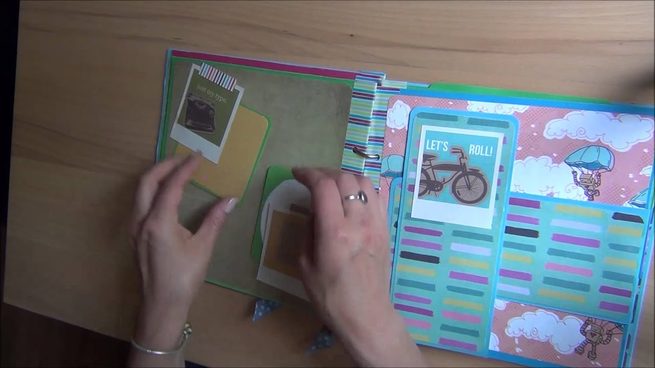 Scrapbook-Fotoalbum mit Ringbindung (Scrapbooking) - YouTube