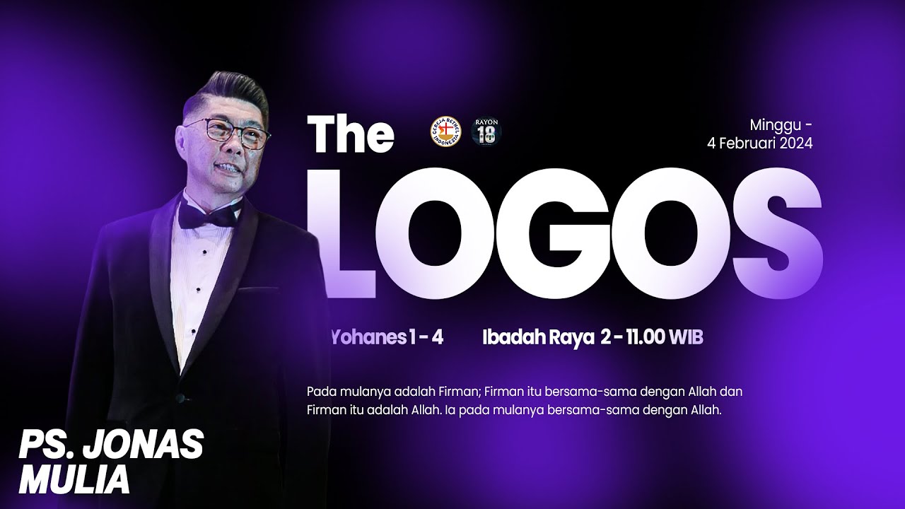 Ibadah Raya 4 Februari 2024 - 11.00 WIB | Ps. Jonas Mulia - YouTube