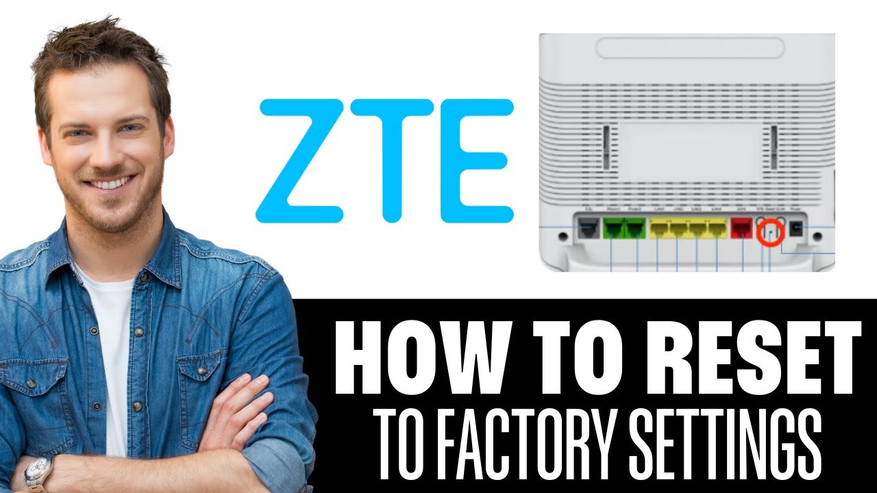 How To Reset ZTR Router To Factory Settings - YouTube