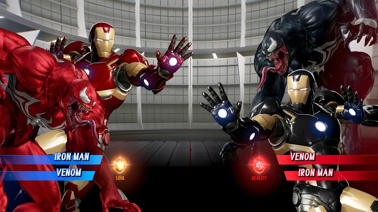Venom Iron Man (Red) vs. Venom Iron Man (Black) Fight - Marvel vs ...