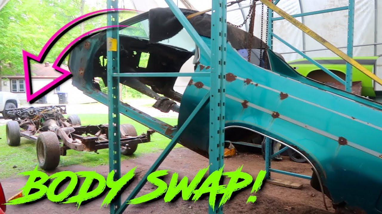 BODY SWAP!!! (El-Camino mounted on 2011 Chevy Silverado Chassis) PART#5 ...