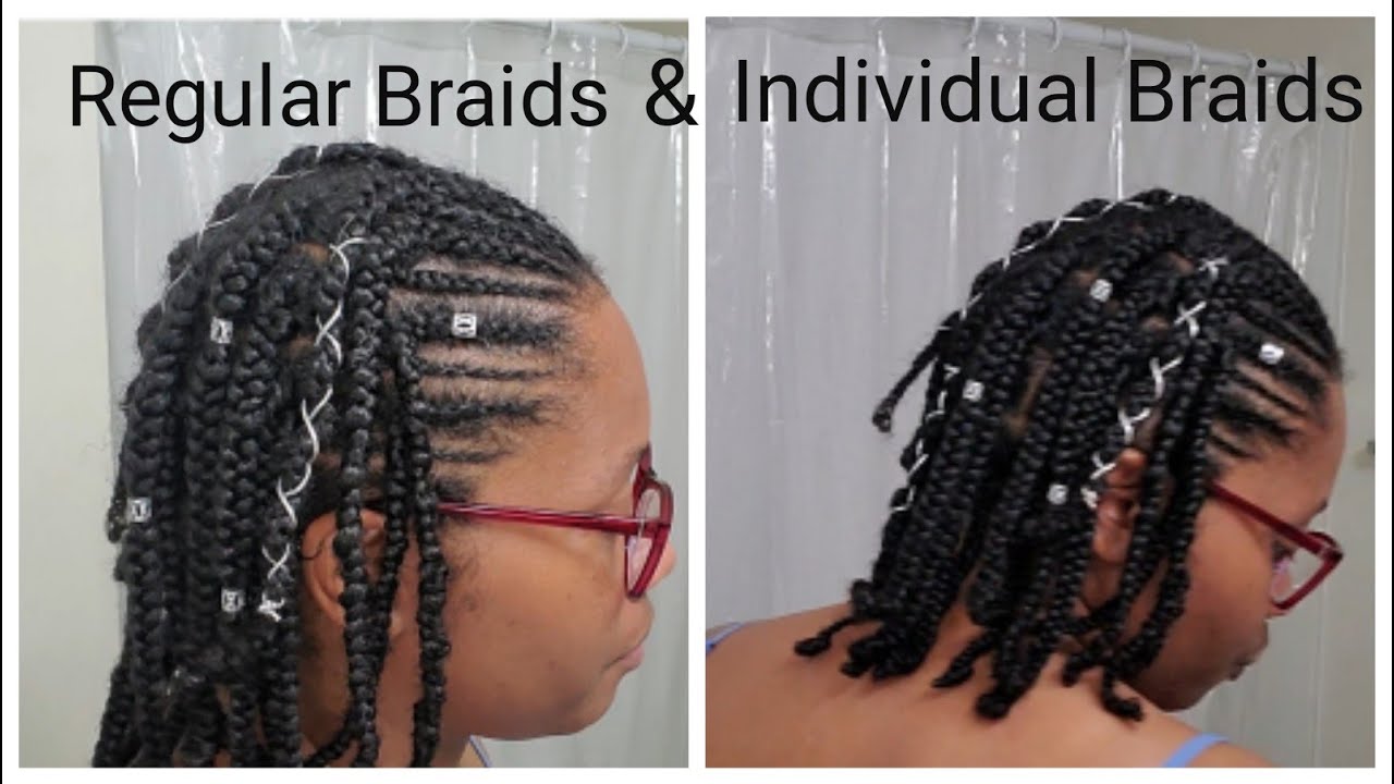 Regular & Individual Braids|No Weave Braids - YouTube