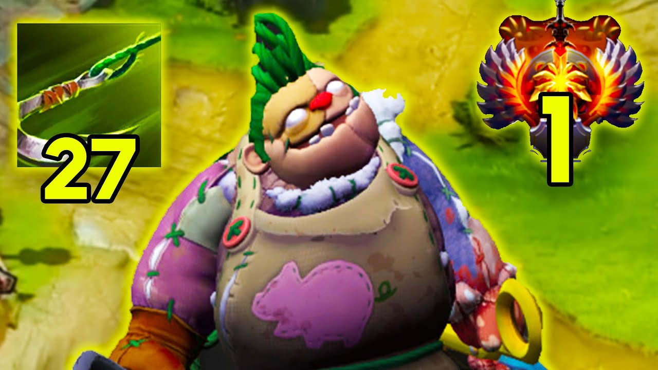 TOP 1 Rank picks Pudge for FUN and DESTROYS everyone - YouTube