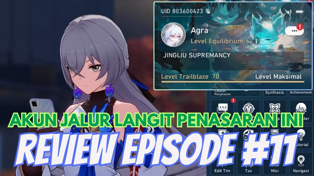 REVIEW AKUN " VIA JALUR LANGIT WAIFU YA ONESAN LAGI " HSR | HONKAI STAR ...