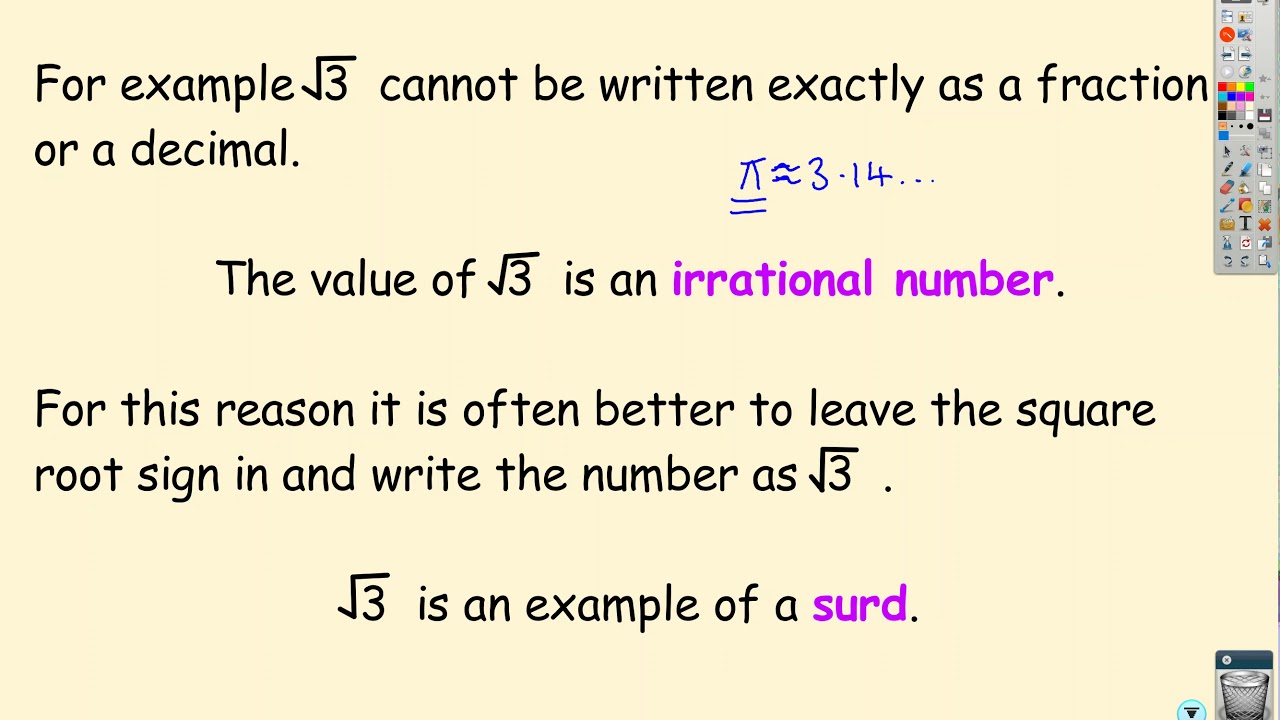 Introduction to Surds - YouTube