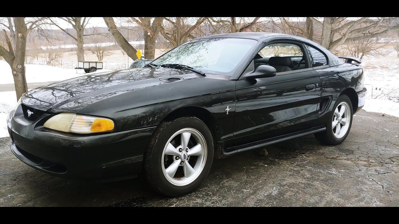 Revving my 1997 V6 Mustang with OPEN CATS - YouTube