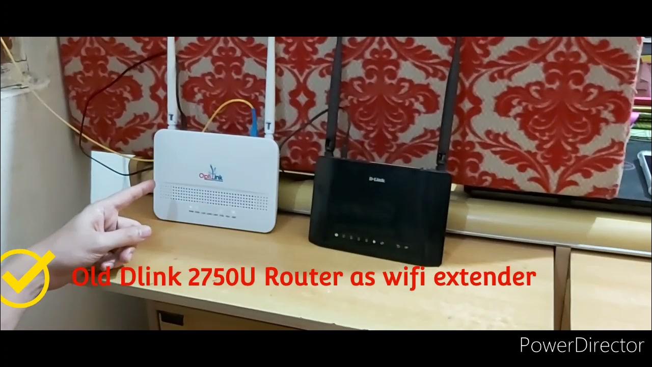 Setting up Dlink 2750U Router into wifi extender / wifi range extender throgh LAN cable Part1 ...