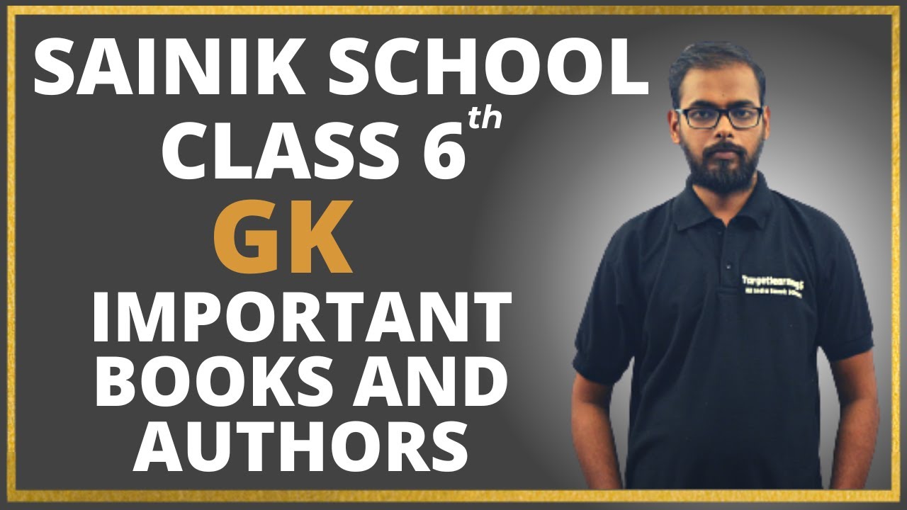 Important Books and Authors | GK | Sainik School | Class 6th | # ...
