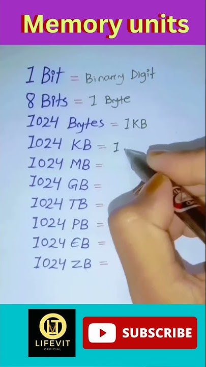 Memory units ...#shorts ...#shortvideo ...#youtubeshorts ...#ytshorts - YouTube