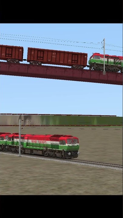 EMD WDG4D Longest Python Freight Train making a U-turn | Indian Train ...