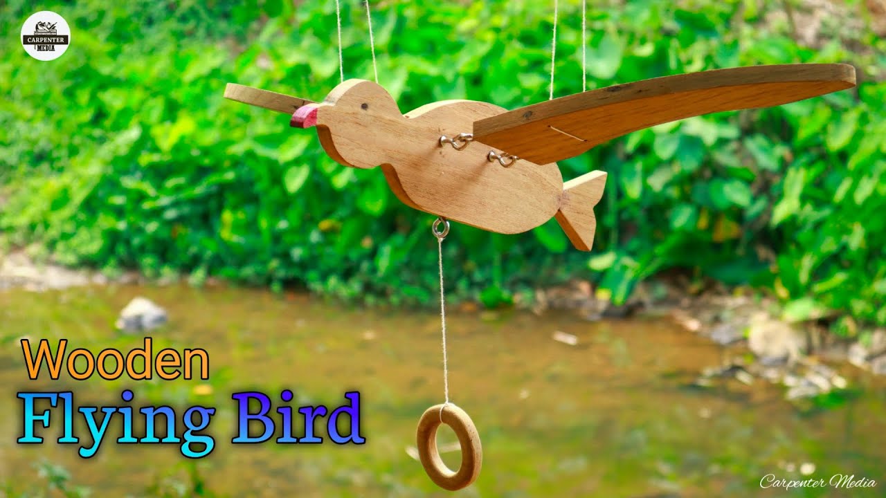 Wooden Flying Bird // how to make a wooden flying bird 🕊️🕊️ ...