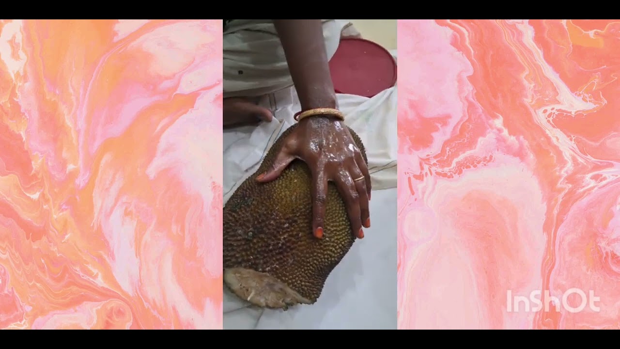 Panasakaya cutting , jack fruit cutting at home, cutting jack fruit ...