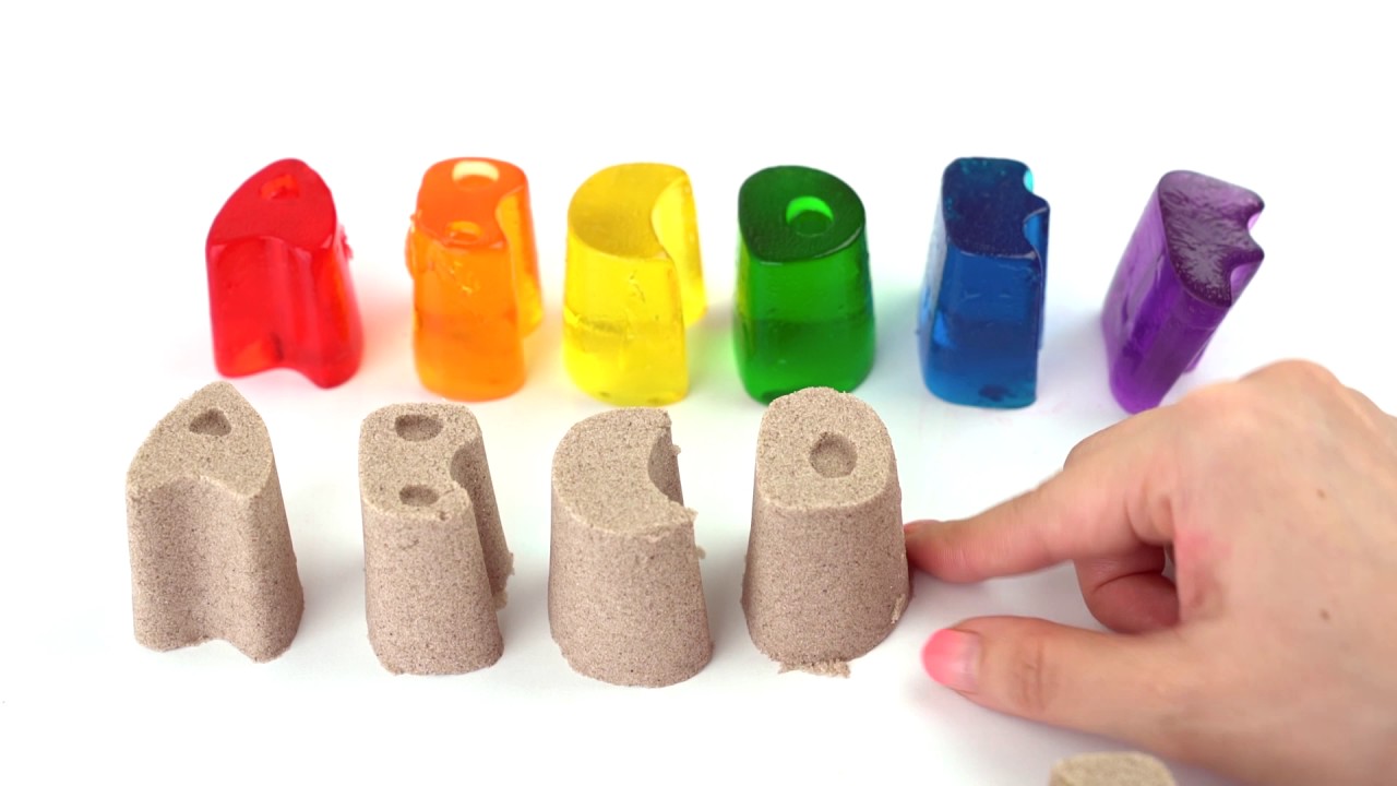 Alphabet Jelly and ABC Kinetic sand Mad mattr - YouTube
