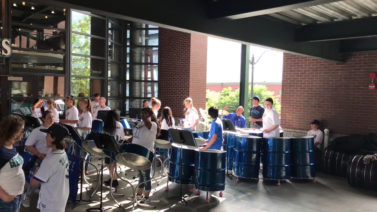 Chehalis Middle School steel drum band - YouTube