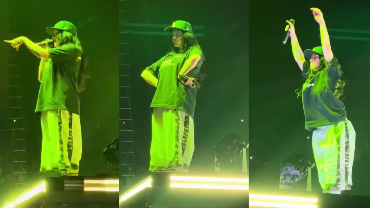 Billie Eilish SUPERB Stage Intro 🤯💚 | Iconic Entrance You Can’t Miss ...