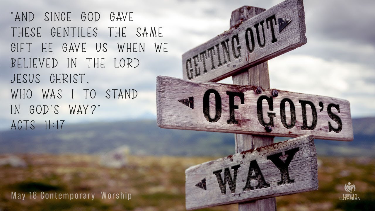 05182025 - Contemporary Worship - Getting Out of God’s Way - YouTube